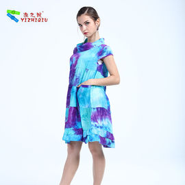 Natural Waistline Short Cotton Summer Dresses Ladies Trendy Floral Dresses