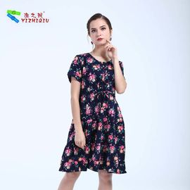 Custom Made Cotton Short Sleeve A Line Dress None Decoration For Tall Women