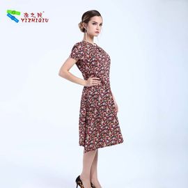 YIZHIQIU Cotton Material Floral Printed Pattern Dress