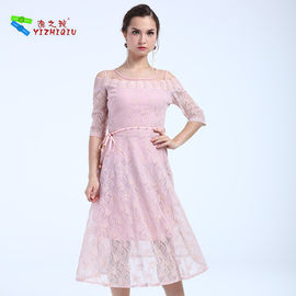YIZHIQIU Latest Maxi High Waist Long Lace Dresses