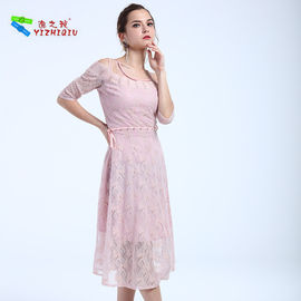 YIZHIQIU Latest Maxi High Waist Long Lace Dresses