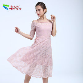 YIZHIQIU Latest Maxi High Waist Long Lace Dresses