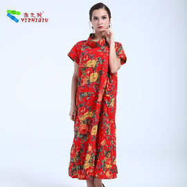YIZHIQIU Wholesales Custom Floral Print Long Dress