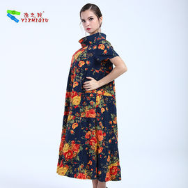 YIZHIQIU Custom Printed Embroidered Fabric Dress