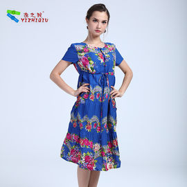 YIZHIQIU China Flower Style Retro Element Dresses