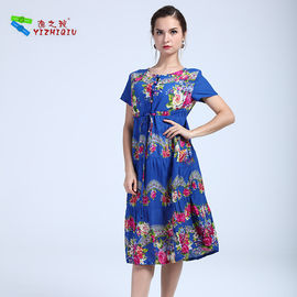YIZHIQIU China Flower Style Retro Element Dresses