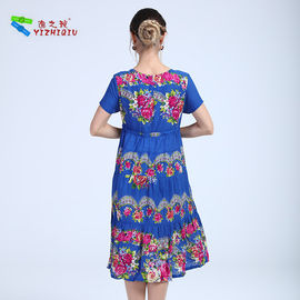YIZHIQIU China Flower Style Retro Element Dresses