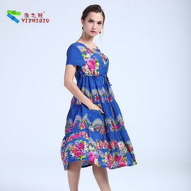 YIZHIQIU China Flower Style Retro Element Dresses