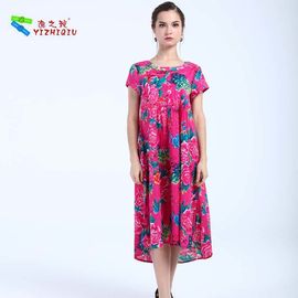 YIZHIQIU Peony Flower Colorful Long Dress Custom