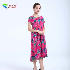 YIZHIQIU Peony Flower Colorful Long Dress Custom