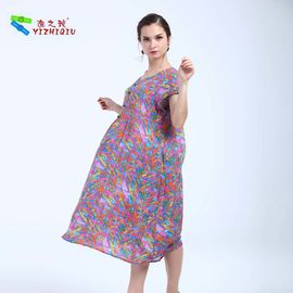 YIZHIQIU Hot Sale Printing Midi Summer Loose Dress