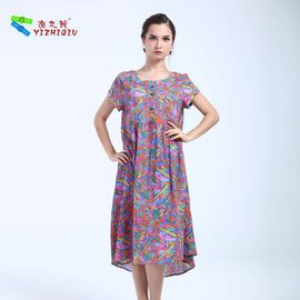 YIZHIQIU Hot Sale Printing Midi Summer Loose Dress