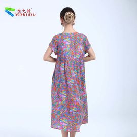 YIZHIQIU Hot Sale Printing Midi Summer Loose Dress