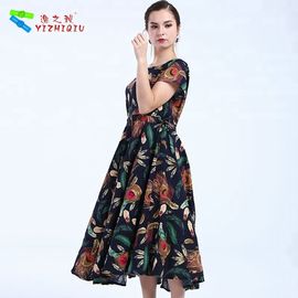 YIZHIQIU black bohemian women dresses wholesale