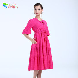 100 Cotton Plus Size Womens Clothing , Short Summer Dresses For Plus Size Ladies