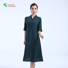 Comfortable Spring Short Sleeve Cotton Summer Clothing Floral / Print Pattern Type