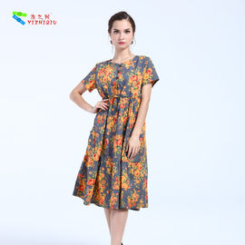 Cotton Summer Dresses With Short Sleeves , Short Summer Dresses For Women