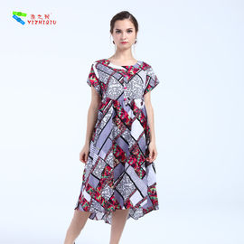 O Neck One Piece Long Cotton Summer Dresses Fit And Flare Silhouette