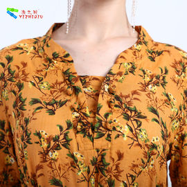 Washable Long Cotton Dresses Short Sleeves , Long Cotton Beach Dress Fashionable