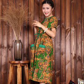 OEM ODM Acceptable Long Cotton Summer Dresses Chinese Element Printed