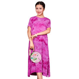 Plain Female Long Cotton Summer Dresses Custom Made Natural Cotton Clothing