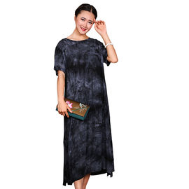 Plain Female Long Cotton Summer Dresses Custom Made Natural Cotton Clothing
