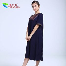YIZHIQIU embroidered green women boho dress