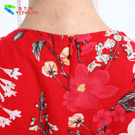 Empire Waistline Embroidered Chinese Style Dress Linen Vintage Dress