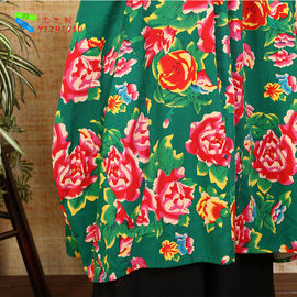 Women Pure Cotton Long Sleeve Casual Maxi Dress , Green Long Sleeve Dress