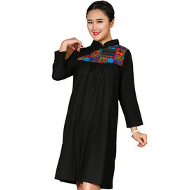 Elegant Linen Short Cotton Summer Dresses Chinese Traditional Cheongsam
