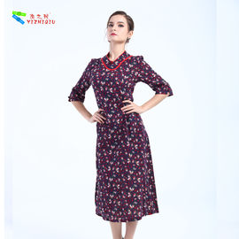 Eco Friendly Traditional Chinese Women'S Dress Mid - Calf Dresses Length