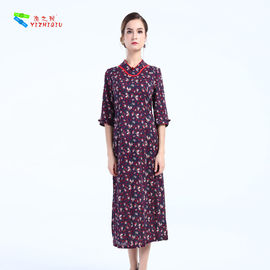 Eco Friendly Traditional Chinese Women'S Dress Mid - Calf Dresses Length