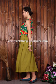 Women Casual Sleeveless Printed Cotton Blouse