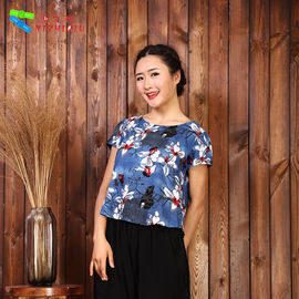 Wholesale printing organic cotton women t shirt