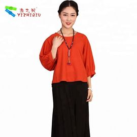 YIZHIQIU Linen Blouse vestidos casuales mujer ropa mujer