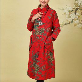Casual Wear Chinese Cotton Padded Jacket Quilting Embroidery Design
