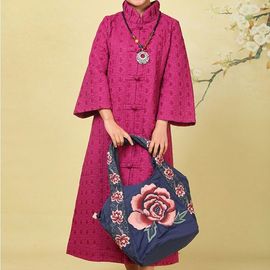 Ladies Chinese Cotton Padded Jacket None Detachable Part , Customized Color