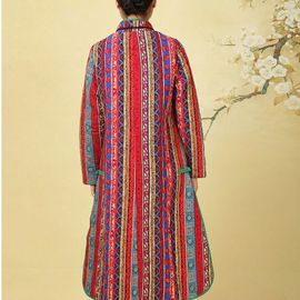 Spring / Winter Chinese Cotton Padded Jacket 100% Down Content , No Hooded