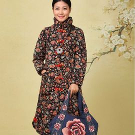 Long Vintage Chinese Embroidered Jackets 150g-200g Down Weight For Autumn