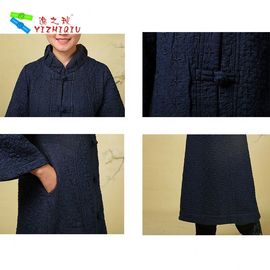 Comfortable Black Chinese Cotton Padded Jacket Long Sleeve For Women
