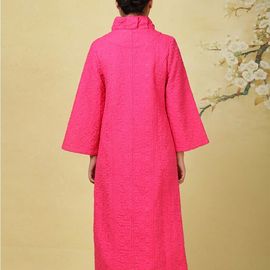 Pink Thick Chinese Cotton Padded Jacket L XL XXL Size With Pockets / Front Open