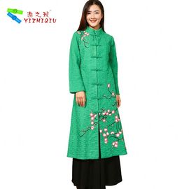 Traditional Chinese Embroidered Winter Coats Without Detachable Part