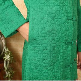 Traditional Chinese Embroidered Winter Coats Without Detachable Part