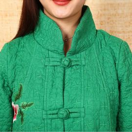 Ladies Cotton Vintage Chinese Embroidered Jackets Coat Mandarin Collar