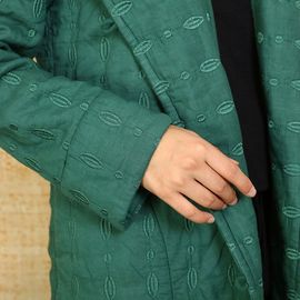Ladies Vintage Chinese Embroidered Jackets Coat 100% Cotton Shell Material