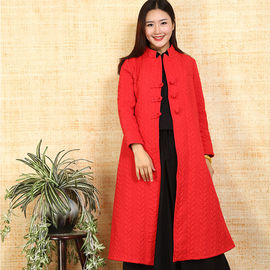 Red Cotton-padded winter coats wholesale windbreaker jacket