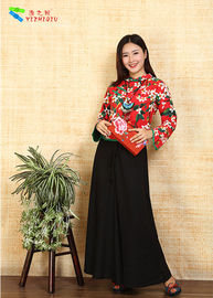 Comfortable Chinese Cheongsam Blouse Cotton Linen Long Sleeve Tang Suit