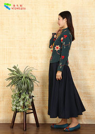 Vintage Embroidered Cheongsam Blouse Short Length For Autumn And Winter