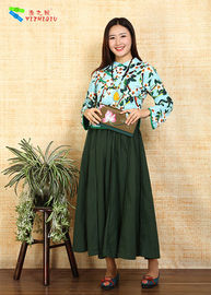 Traditional Mandarin Collar Long Sleeve Cheongsam Top