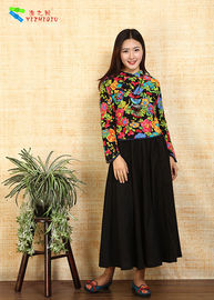 Breathable Ladies Cotton Clothing Modified Vintage Cheongsam Shirt Double Layer Quilting